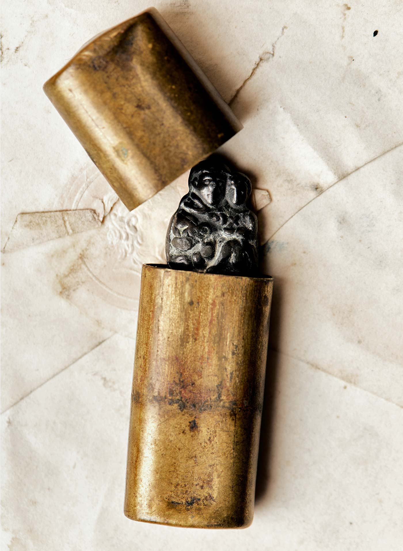 vintage "st. christopher" pocket shrine – imogene + willie