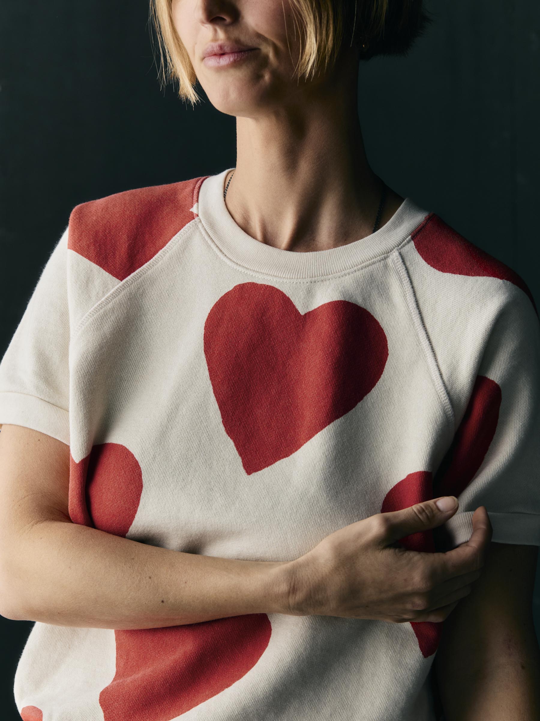 s/s "hearts all over" raglan sweatshirt – imogene + willie