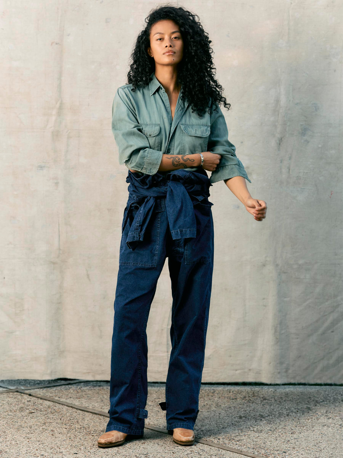 indigo ripstop coverall – imogene + willie